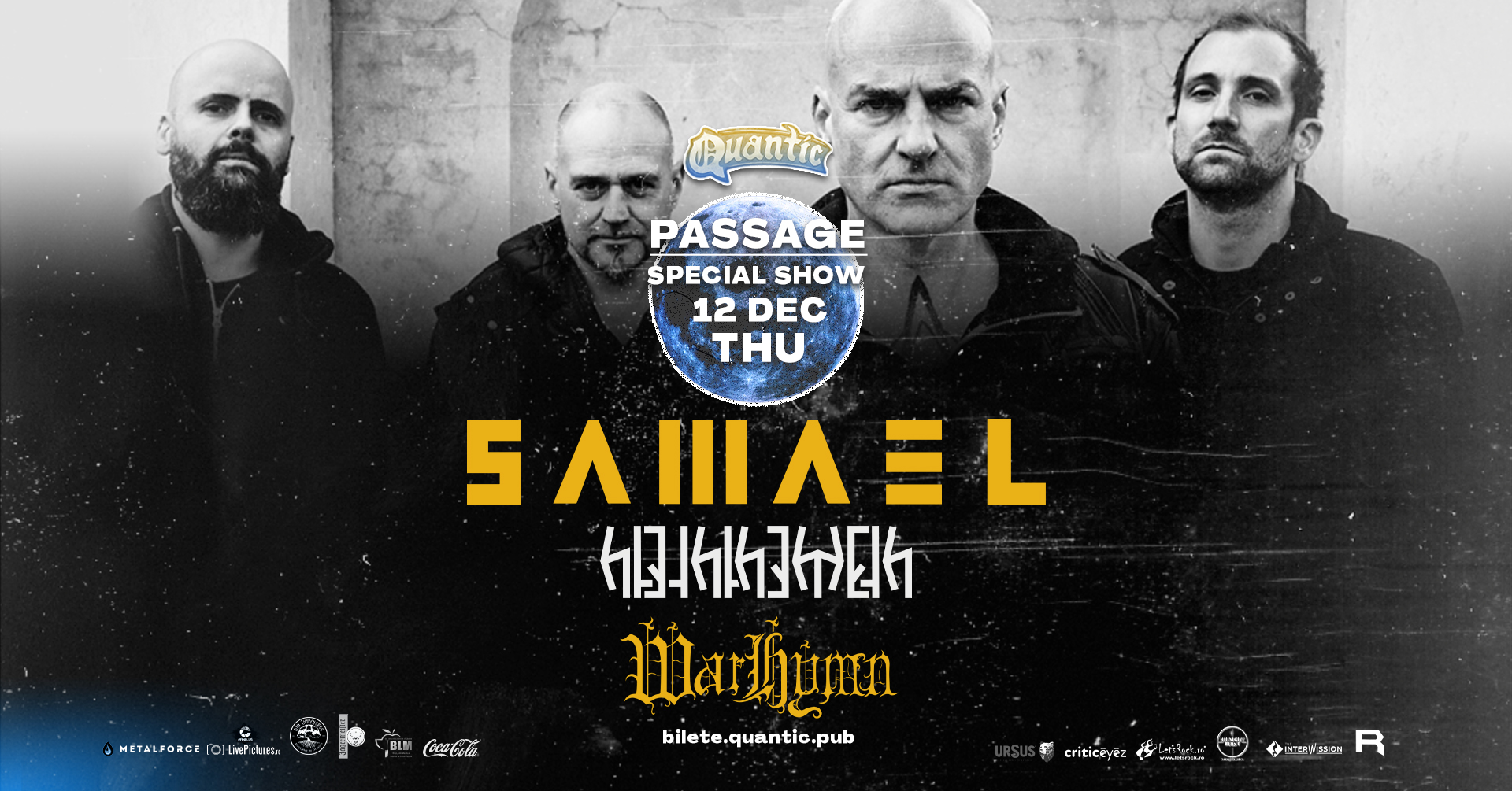 SAMAEL revine în România, în Quantic cu un show special în care trupa ...